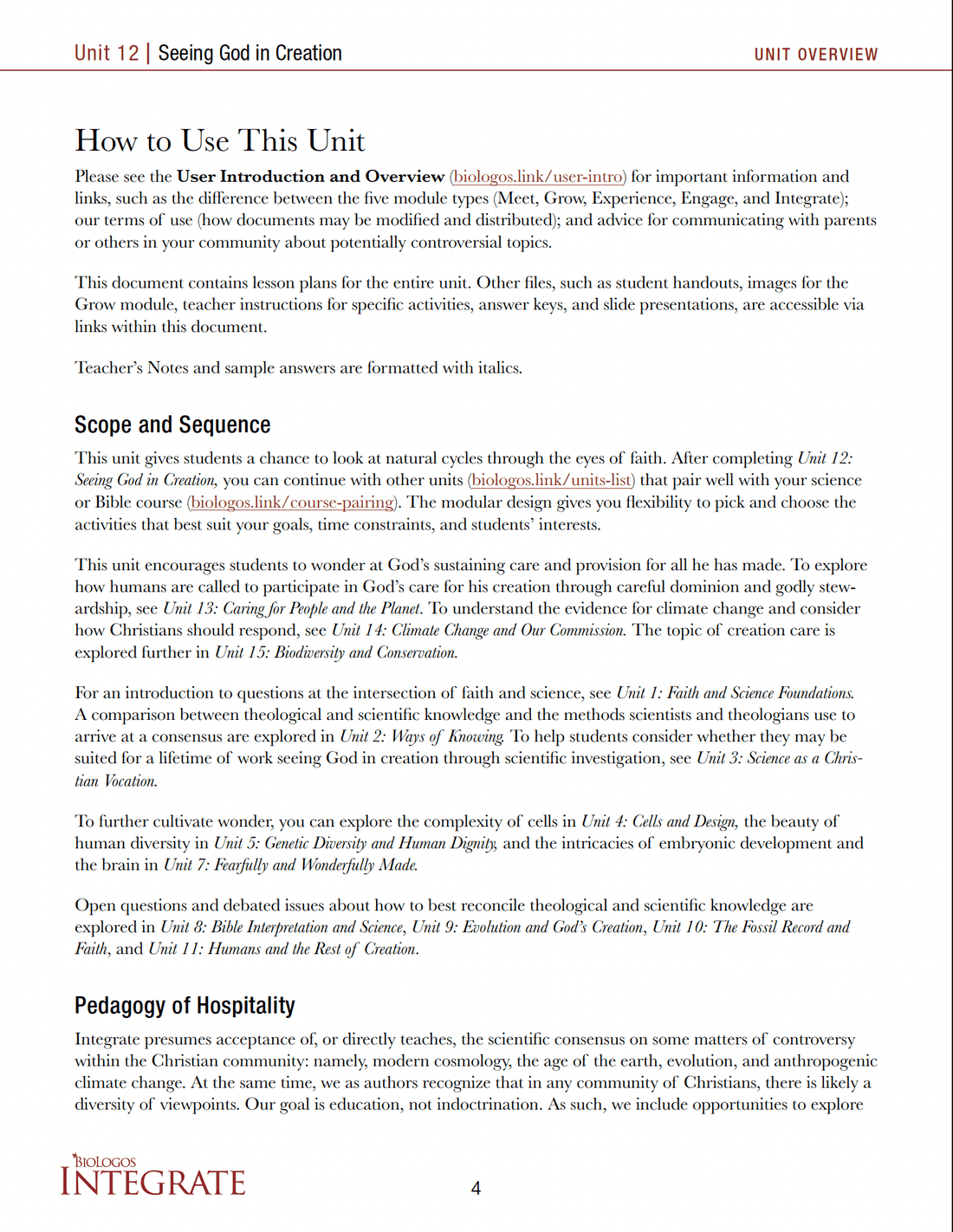 Seeing God in Creation | Integrate - Faith & Science Curriculum ...